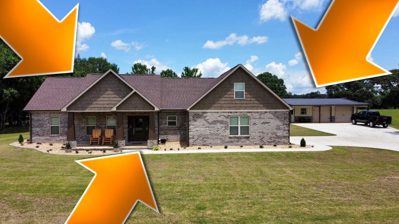 STRIKING new home construction w/ SUPER COOL shop! Site Built Saturday ...