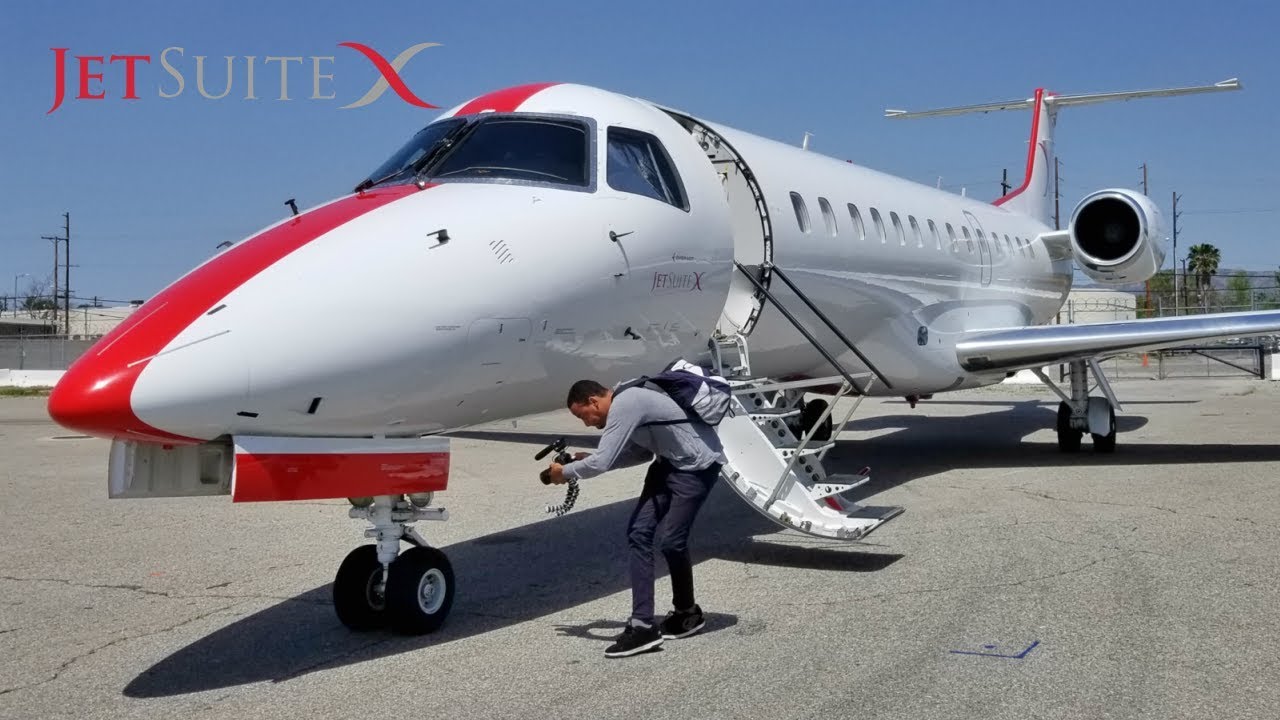 JetSuiteX ERJ-135 Empty Coachella Charter Return (TRM-BUR) - YouTube
