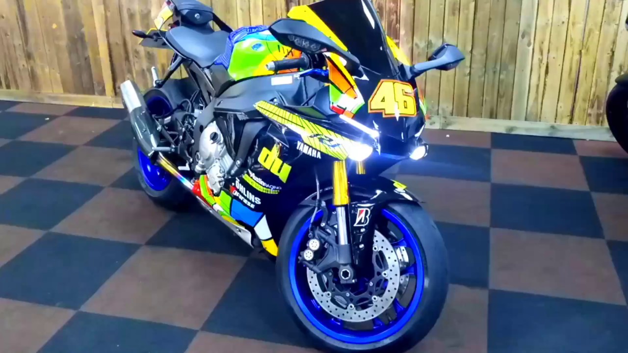 2015 Valentino rossi Yamaha R1 £11490.00 9296 miles - YouTube