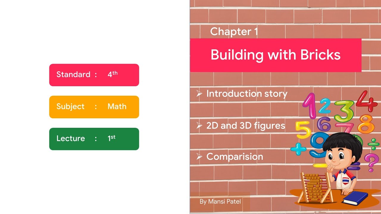 Chapter 1 | Building with Bricks | Brick introduction with story | Math ...
