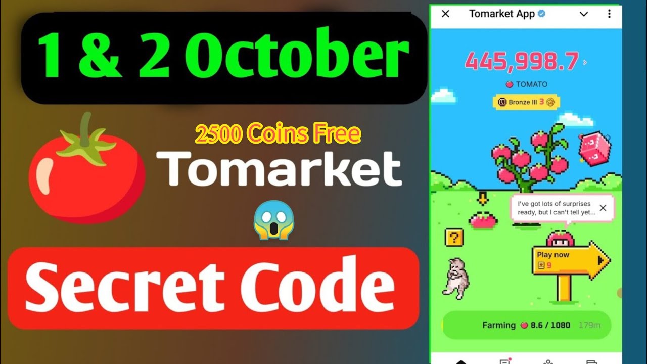 1 October Secret Code Tomarket | Tomarket Secret Combo Today | Today ...