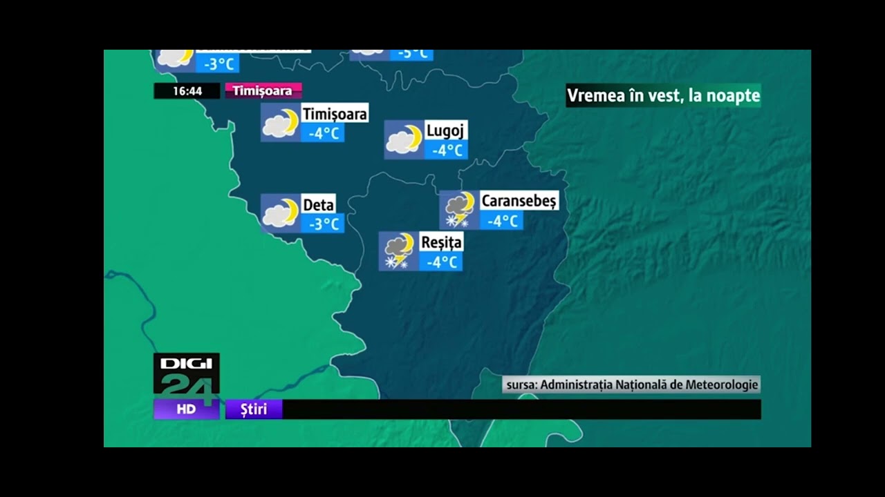 Meteo Digi 24 Timișoara - 02.01.2017 - YouTube