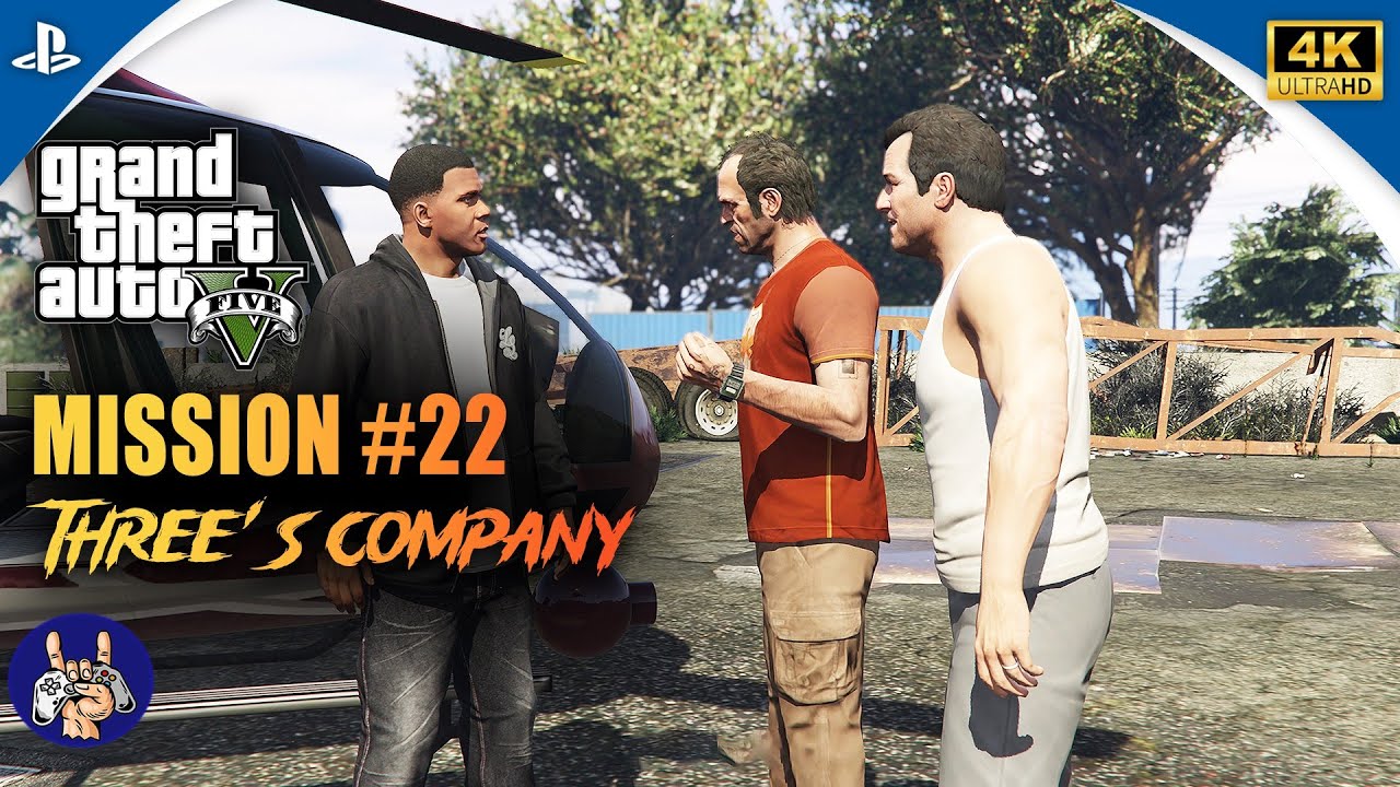 GTA 5 - "Three's Company" Mission: The REAL Story of the Heist - YouTube