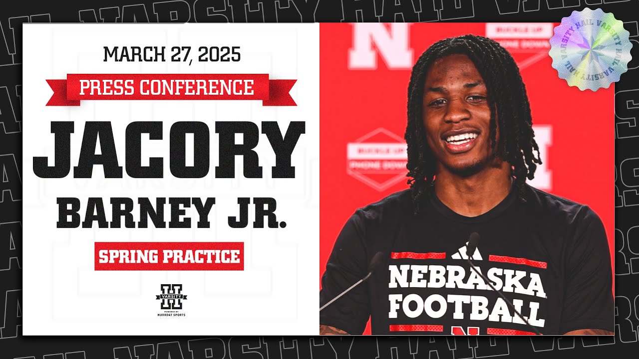Nebraska Football WR Jacory Barney Press Conference | Spring Football ...