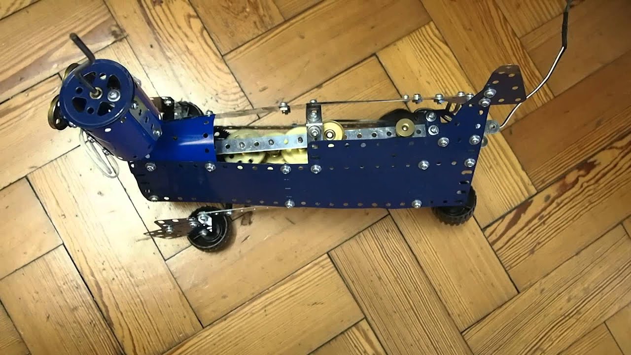 Meccano "Meccanoide" Walking Dog by Tim Surtell - YouTube
