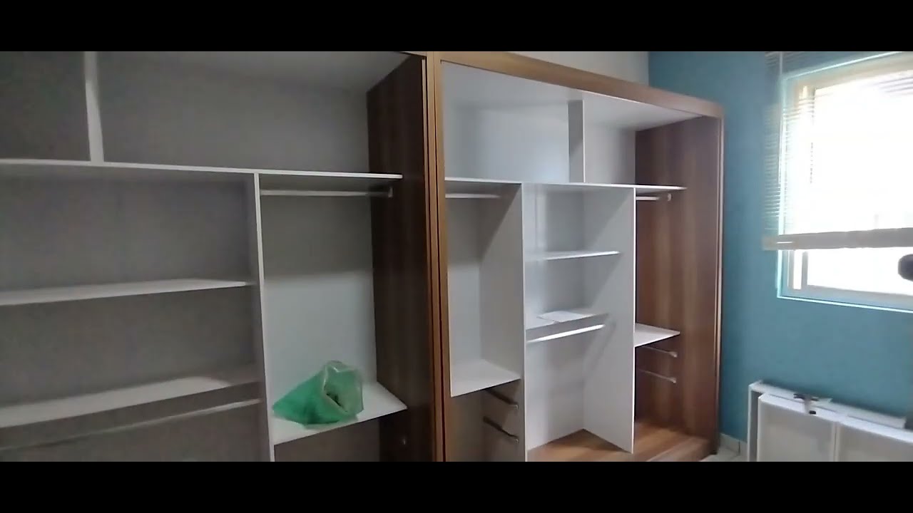 como montar guarda-roupa casal com espelho 3 porta 4 gavetas Viena ...