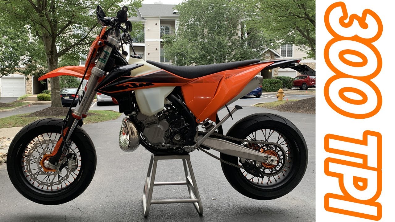 KTM 300 XC-W TPI Supermoto Ride POV - YouTube
