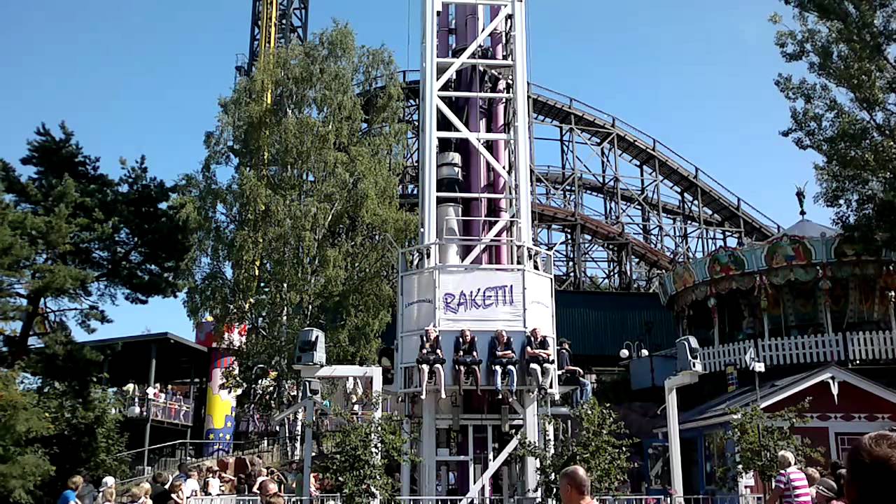 Raketti-ajo, Linnanmäki - Space Shot Ride - YouTube