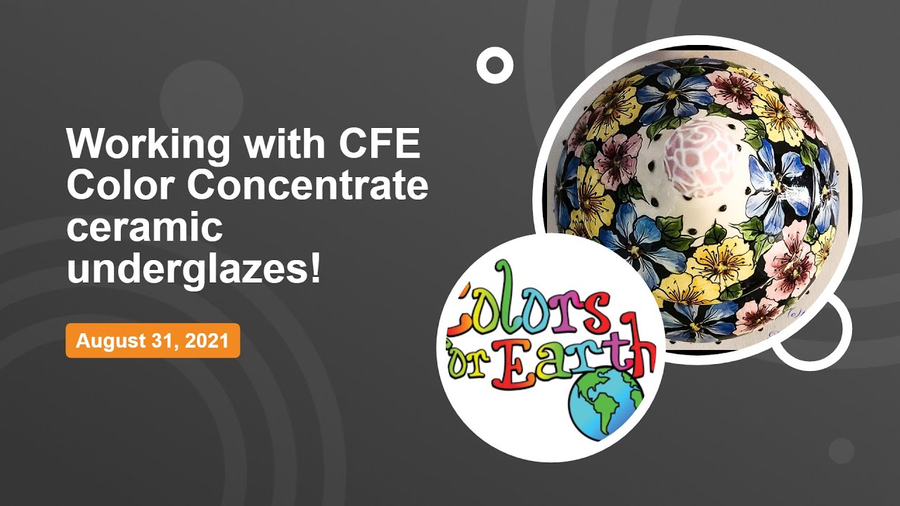 Working with CFE Color Concentrate Ceramic Underglaze! - YouTube