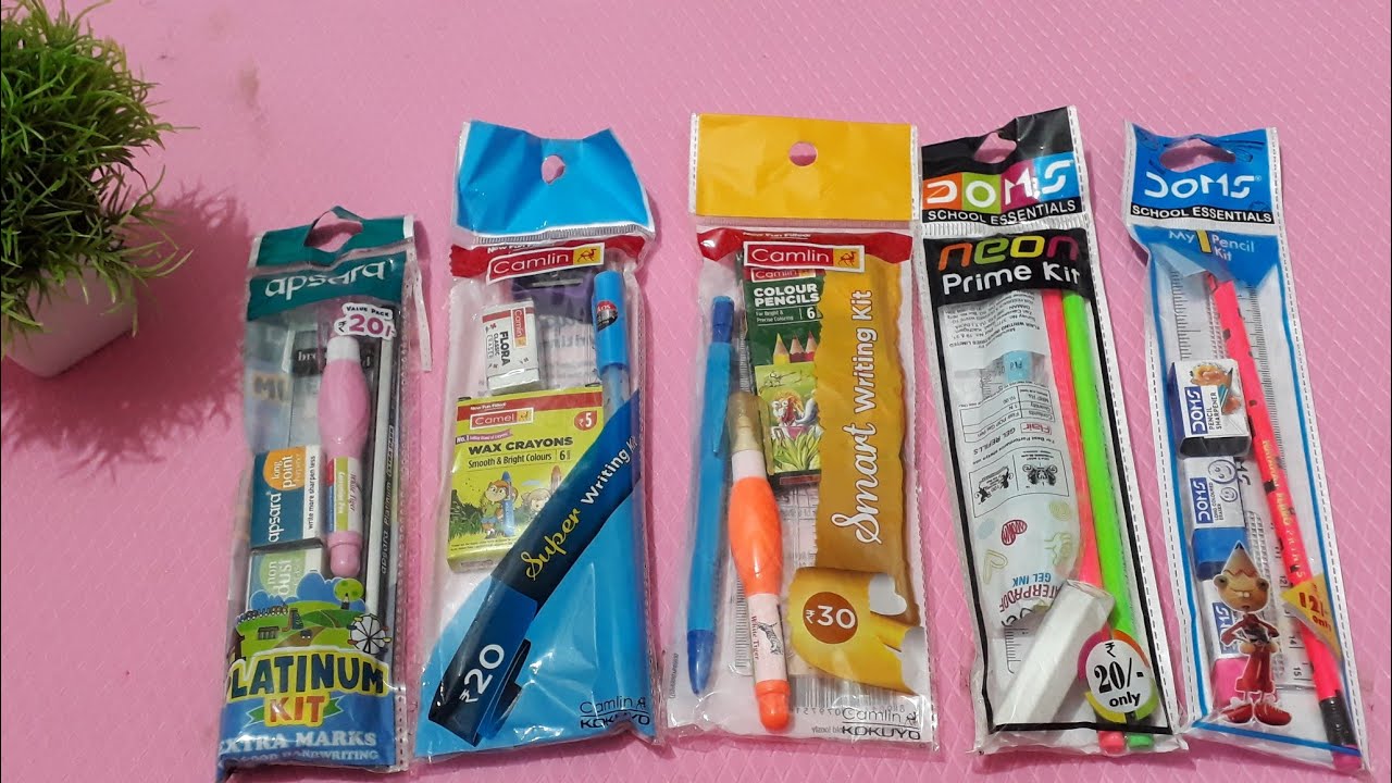 Doms kit|💼Camlin Super Writing Kit| Apsra Platinum Kit|5types ...