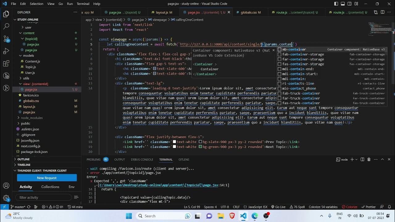 Study Online Project using Next.js 13.4 mongoose tailwindcss mongodb reactjs App Router Part - 5 ...
