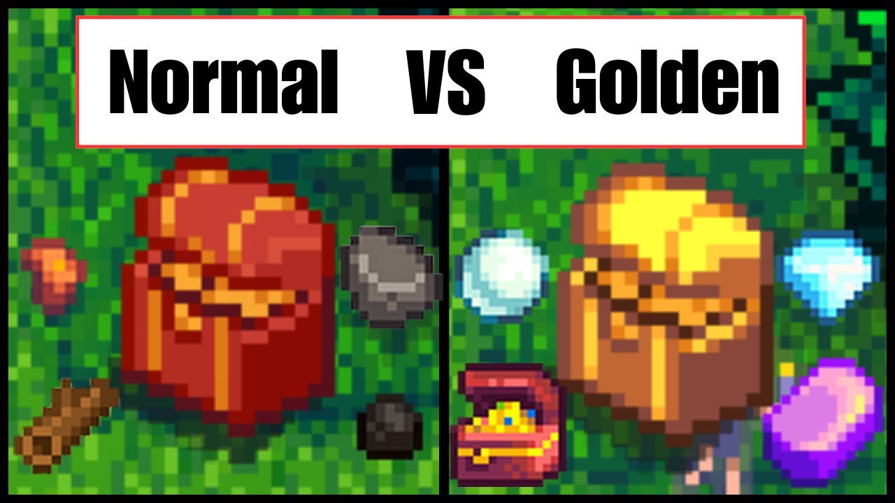 Stardew Valley | Normal Treasure Chests VS Golden Treasure Chests - YouTube