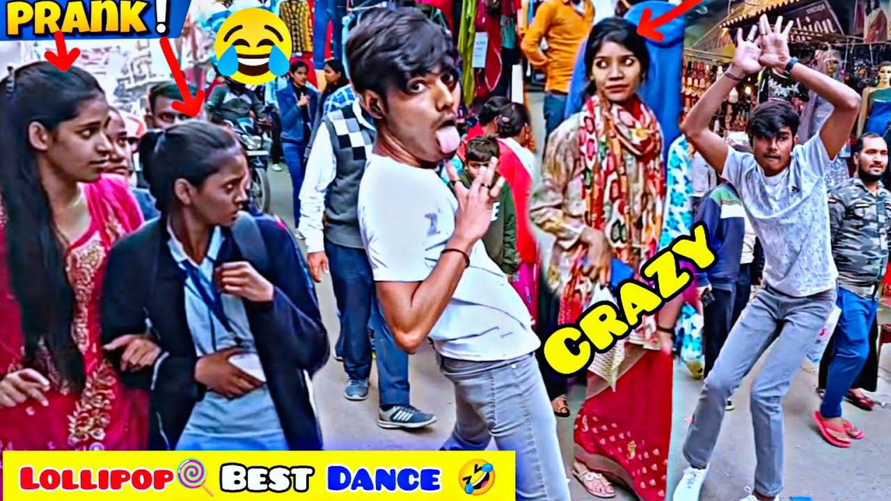 Crazy Dance Prank On Lolipop😋songs In Street🤣 ||Entertaining Prankster ...