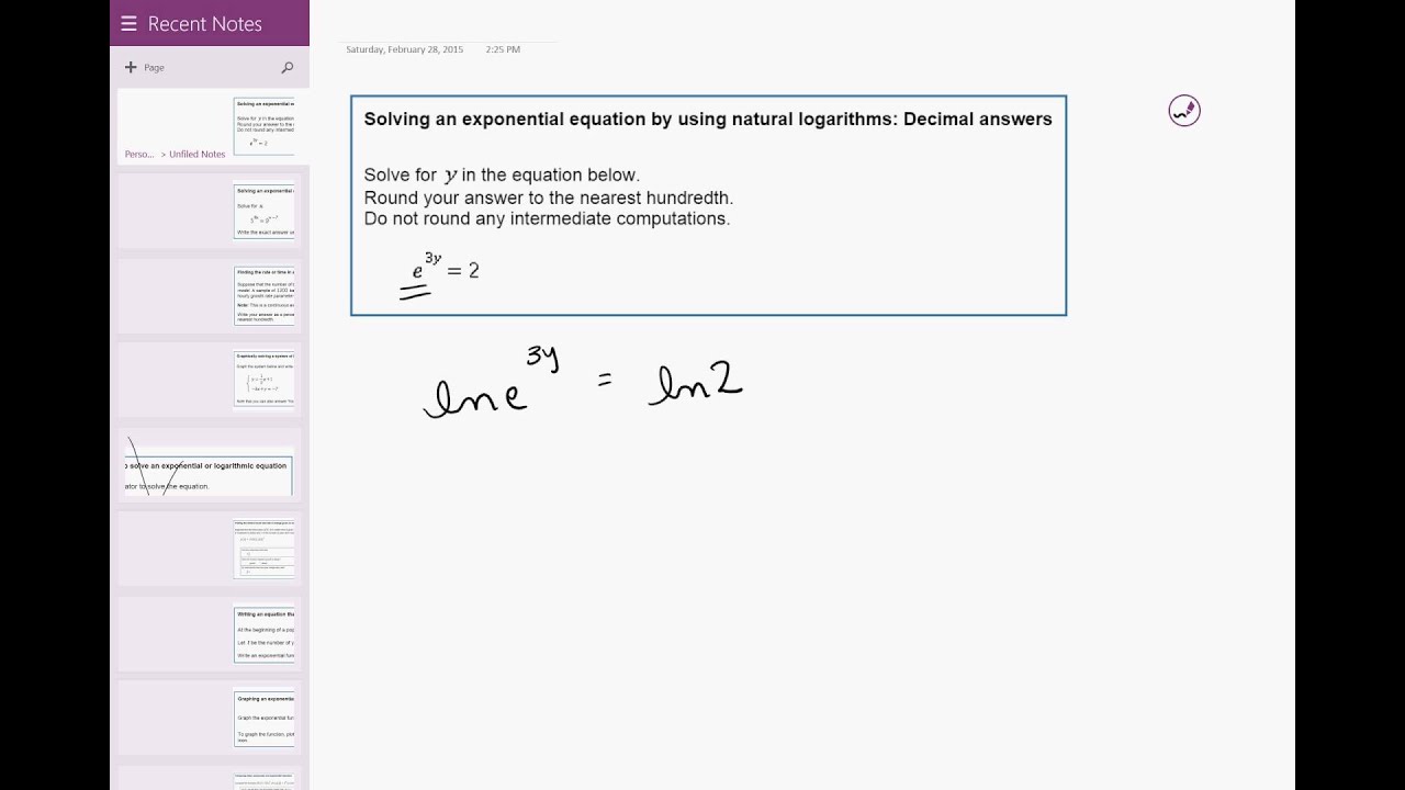 23 03 Solving An Exponential Equation By Using Natural Logarithms 23-03-solving-an-exponential-equation-by-using-natural-logarithms