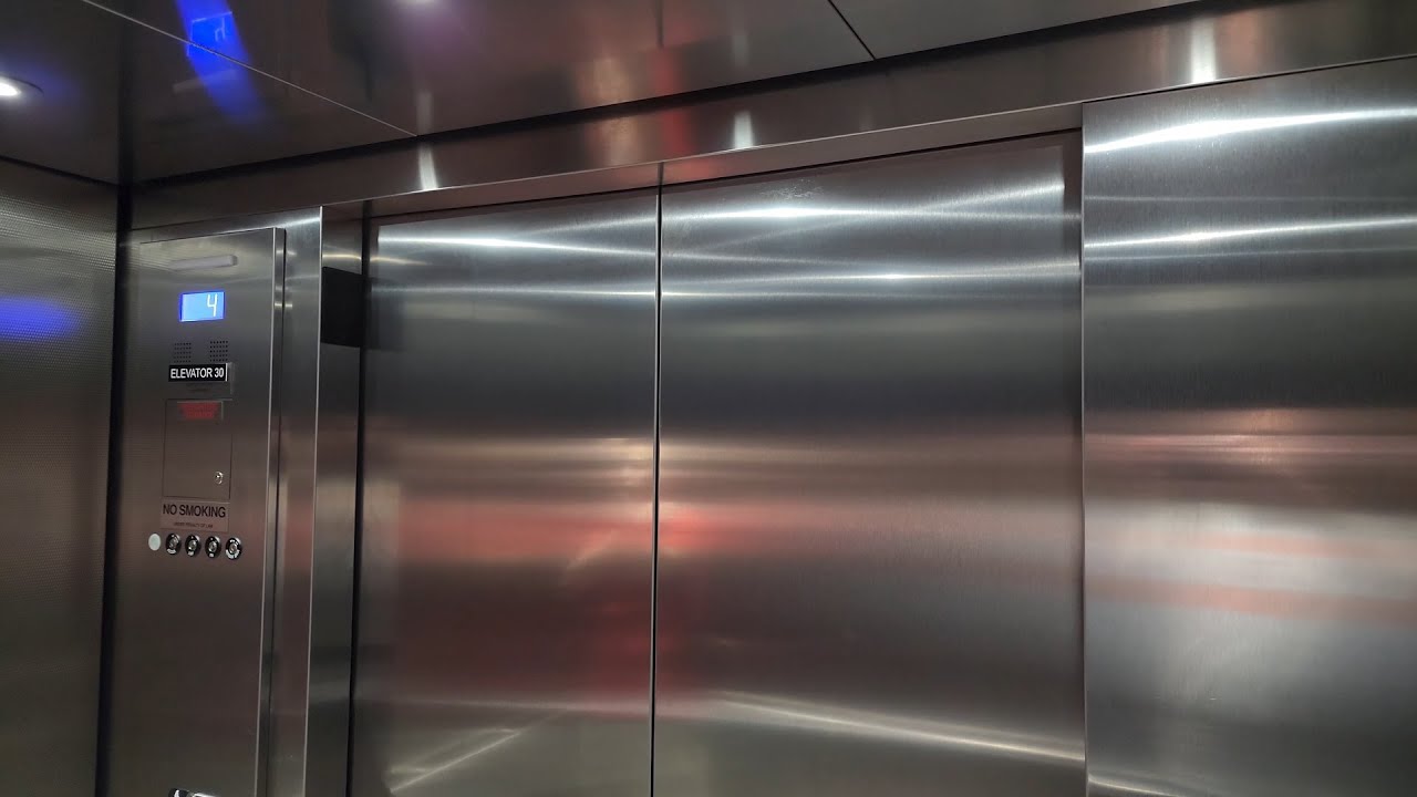 Otis Traction Elevators Blue Parking Garage Houston Hobby Airport ...