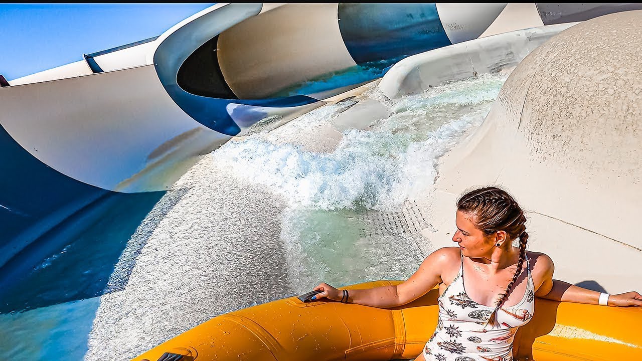 BOWL Burj Surj Water Slide at Wild Wadi Waterpark Dubai - YouTube