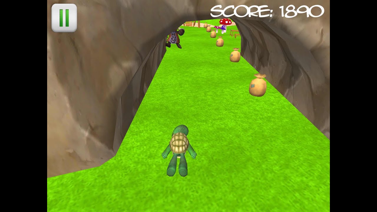 Playing turtle run again - YouTube