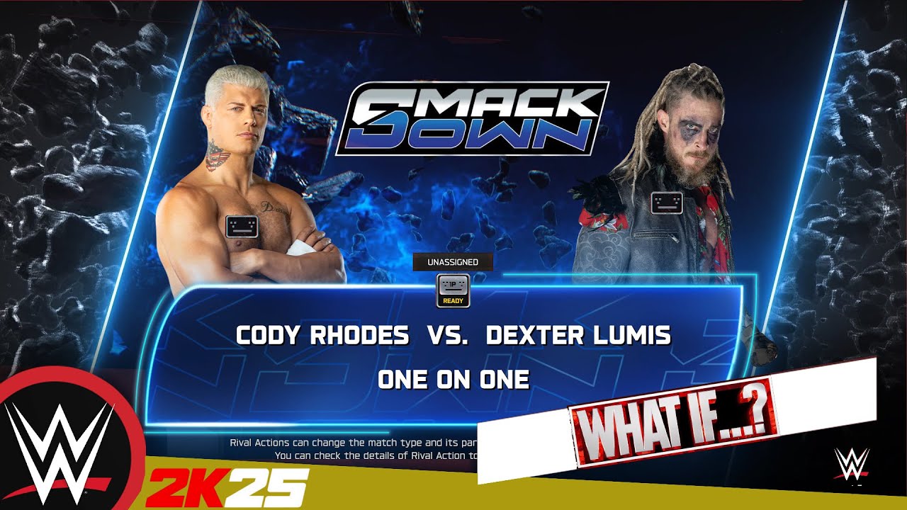 WWE 2K25 Universe #smackdown - Cody Rhodes VS Dexter Lumis - YouTube