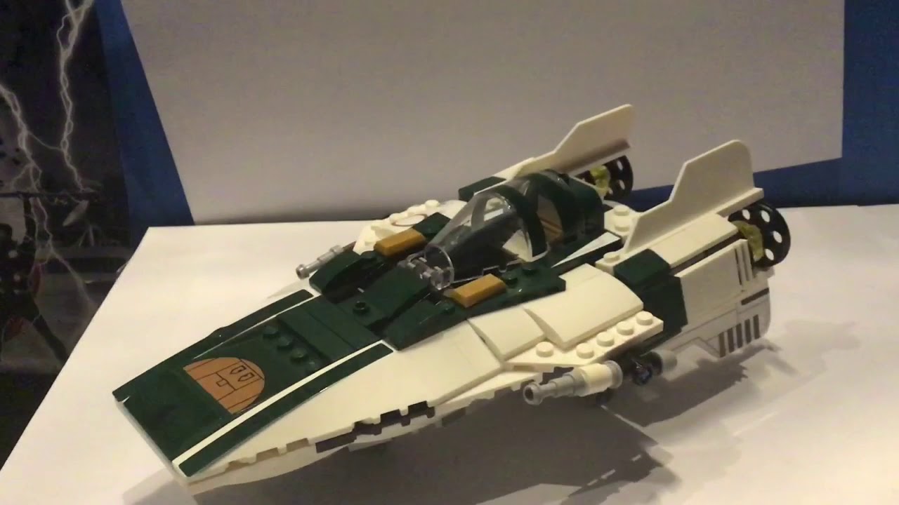 Lego A-wing starfighter set reveiw - YouTube