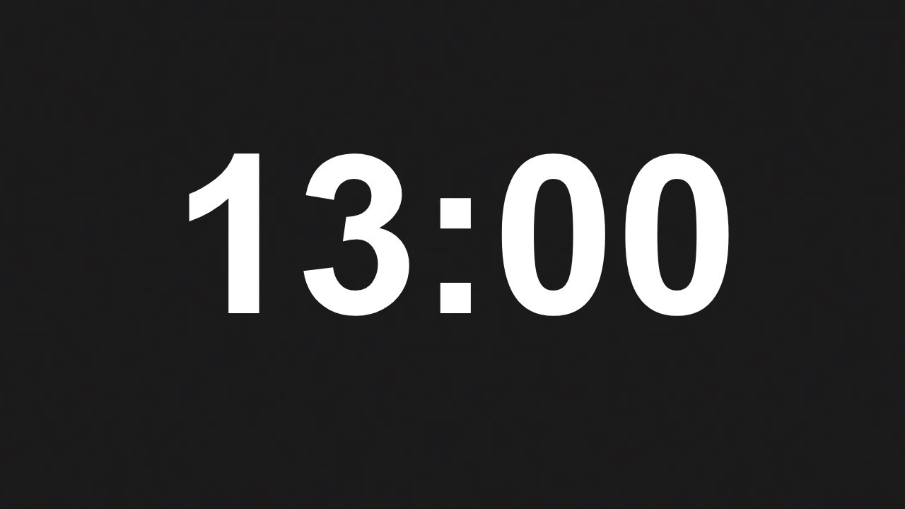 13 Minute Timer - YouTube
