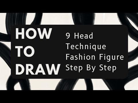 How to draw fashion figure with 9 head technique #viral #art #fashion ...