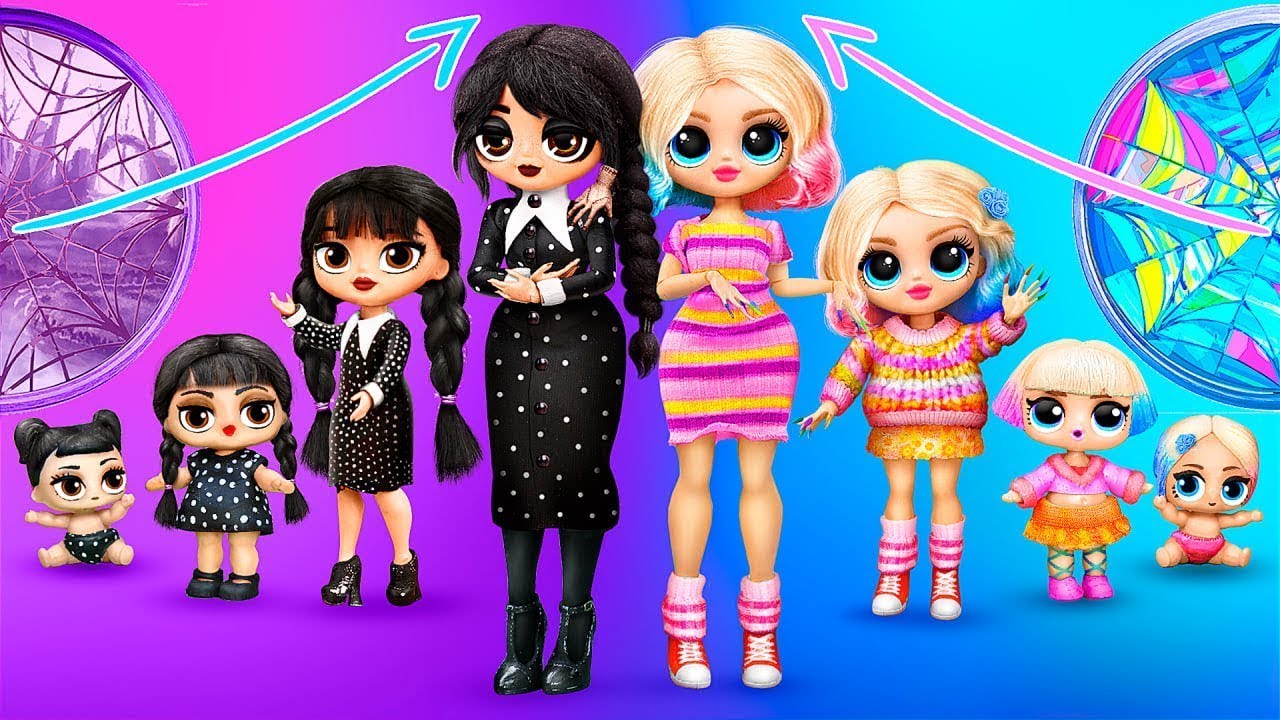 Dorastanie Wednesday i Enid! 30 Rzeczy dla LOL Które Zrobisz Samemu ...