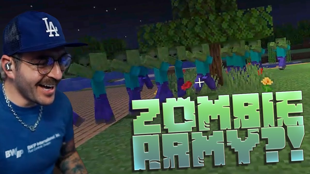 We got raided by a zombie army in Minecraft - YouTube