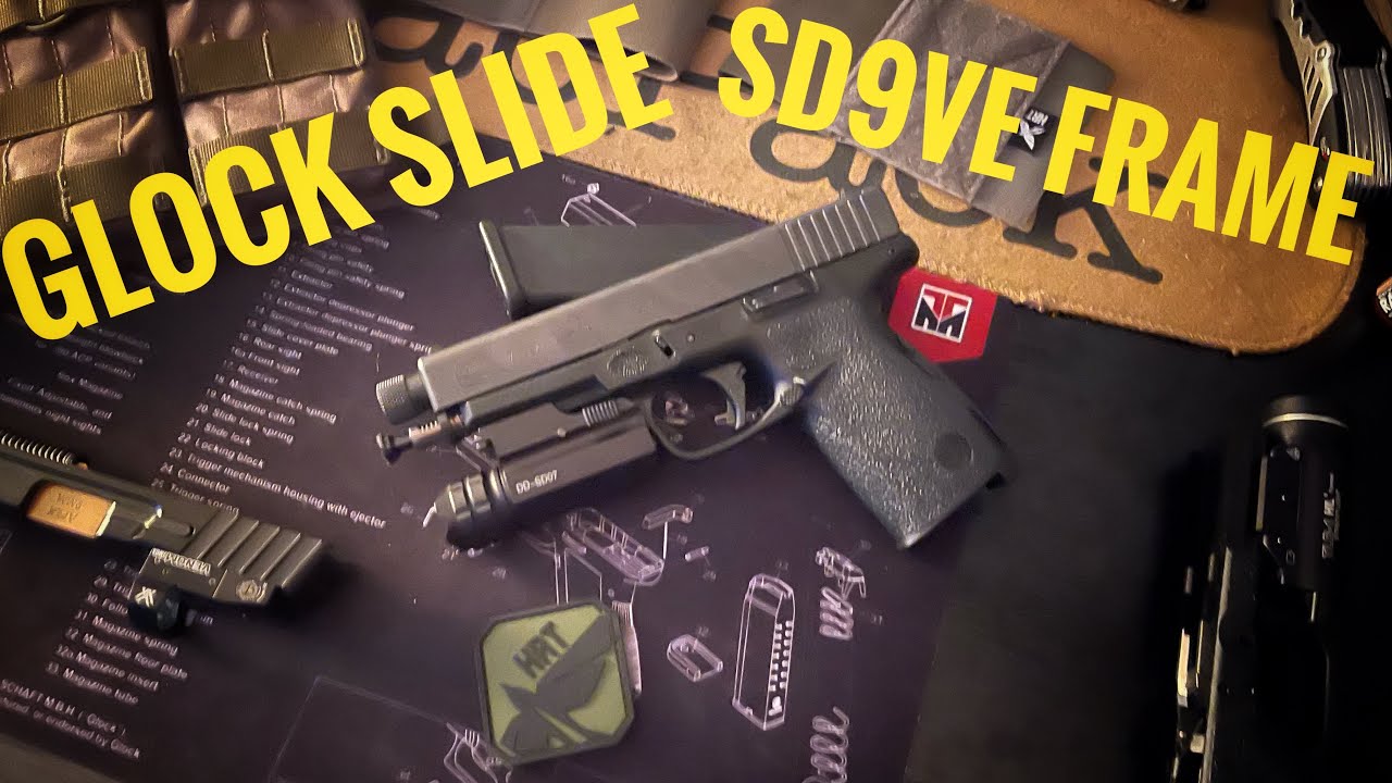 Glock Slide on a SD9VE Frame - YouTube
