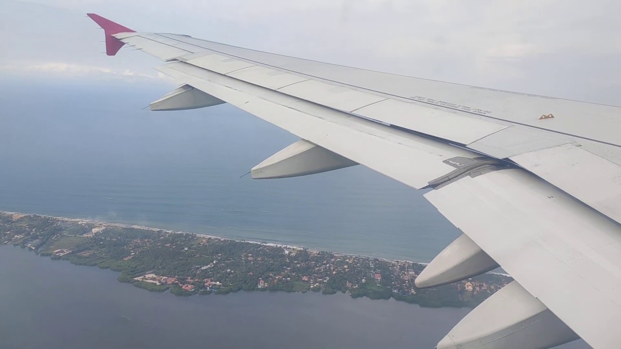 SriLanka beautiful aerial view | Airbus A320-100/200 Take off | Pilot ...