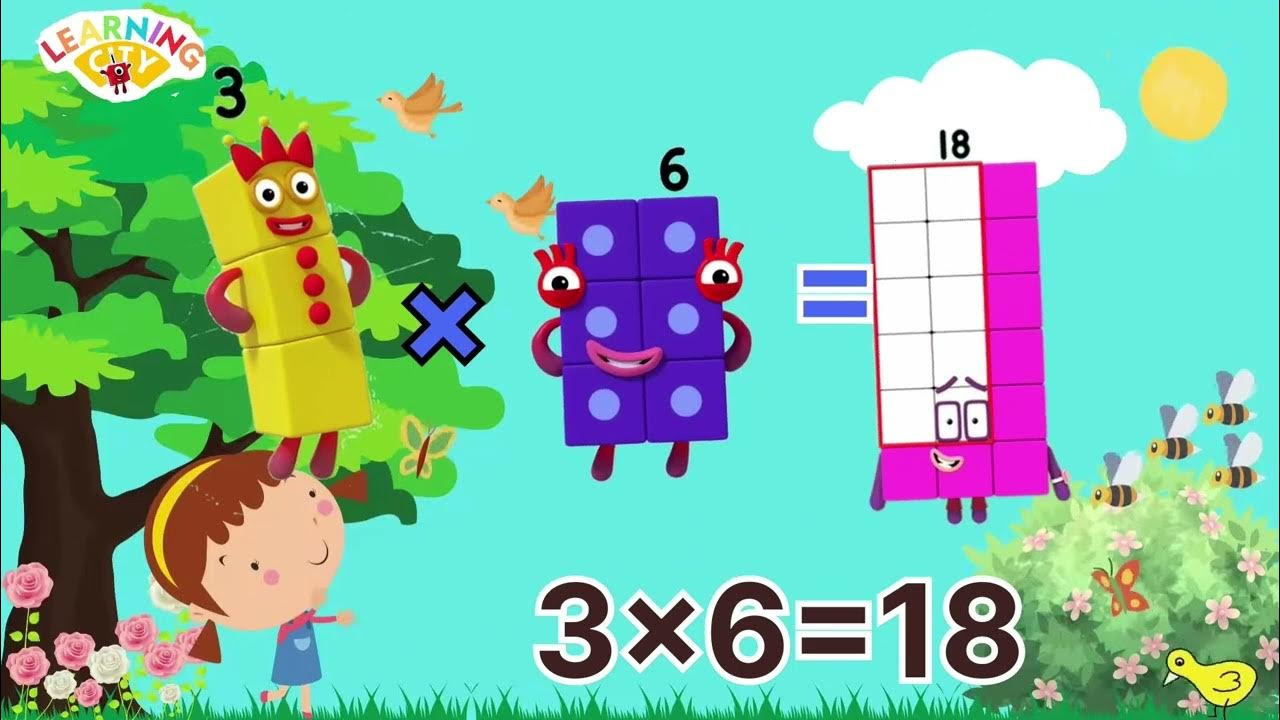 Numberblocks 3Times Table | three times table |Learn To Count #123 @Learningcity786 - YouTube