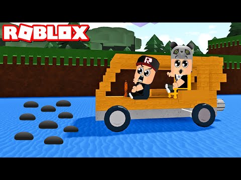 Arabadan Gemi Yaptık!! Yolu Bitir ve Hazineyi Al - Panda ile Roblox Build A Boat For Treasure