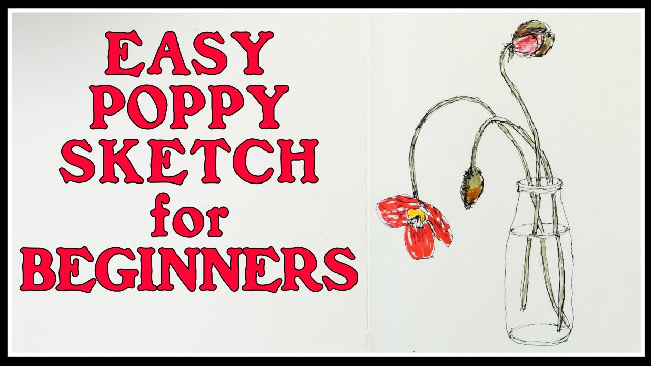 HOW TO SKETCH - Easy Beginner Sketching with Color - YouTube