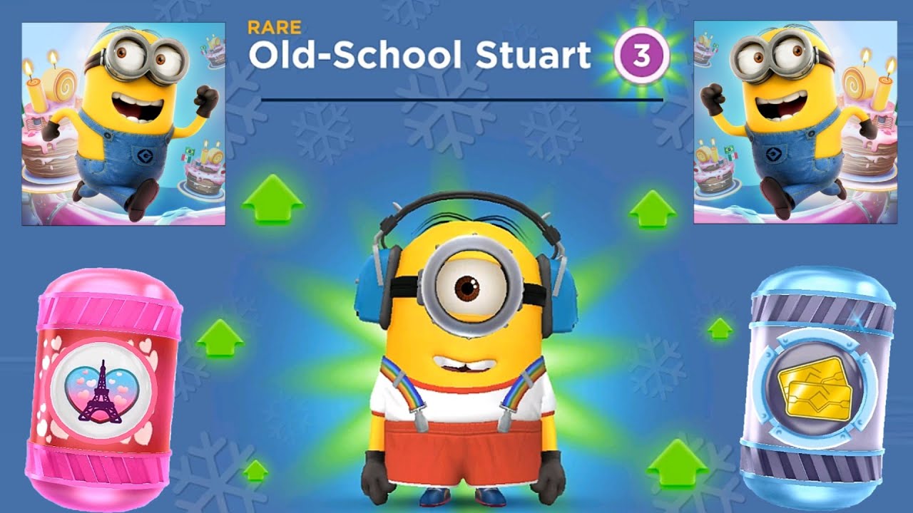 Old-School Stuart minion level up rare costume to 3 Minion Rush pc ...