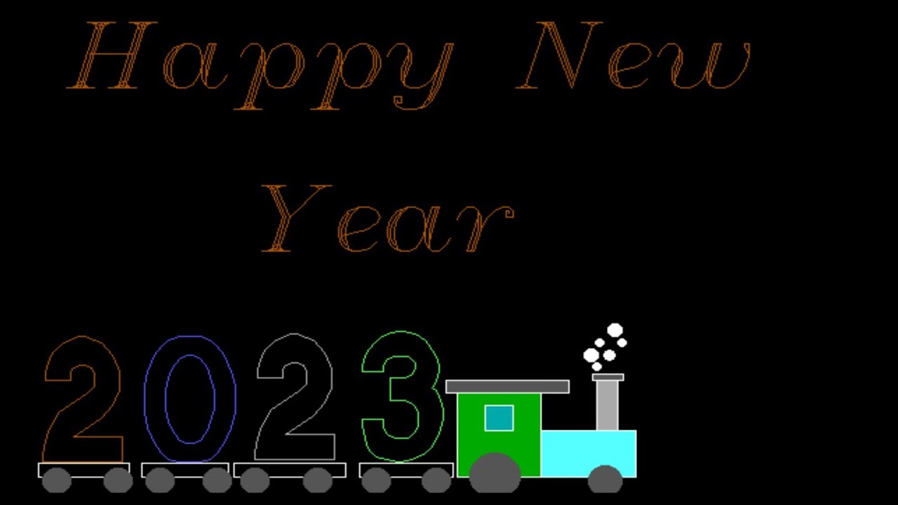 C language code to wish happy new year | c language mini project ...