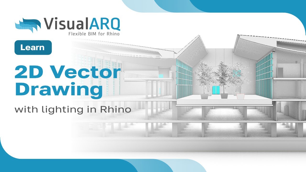 2D Vector Drawing with lighting in Rhino - YouTube
