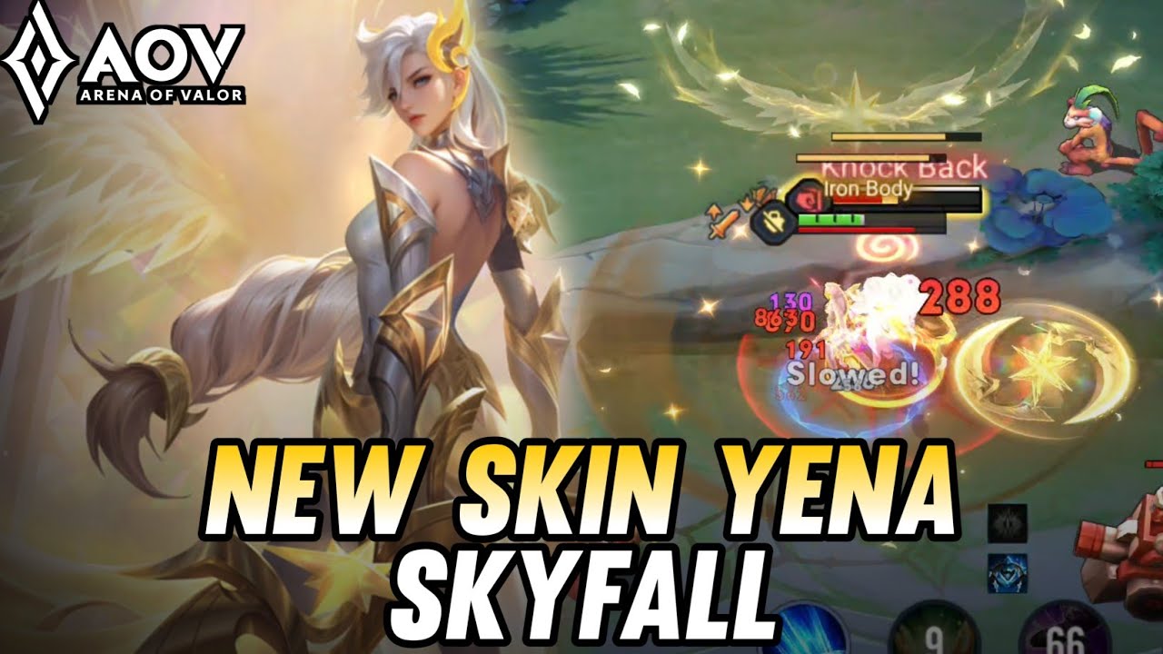 AOV : NEW SKIN YENA SKYFALL GAMEPLAY - ARENA OF VALOR LIÊNQUÂNMOBILE ...