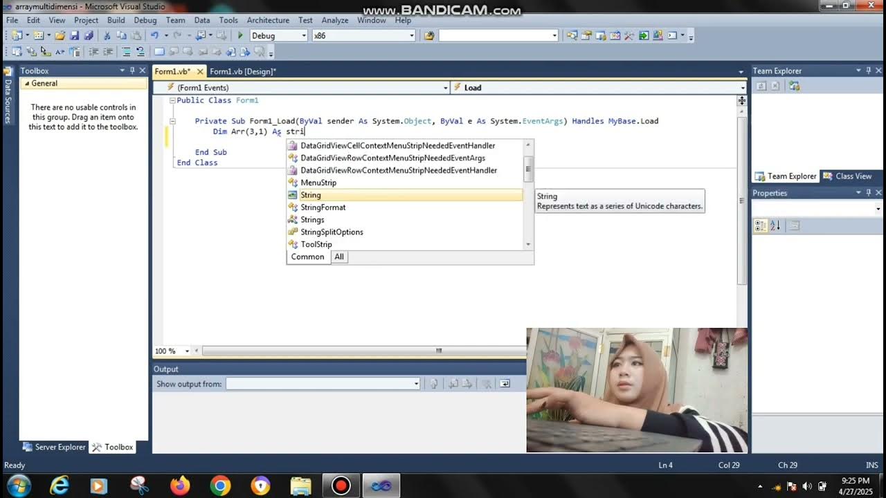 Program Array Multi Dimensi (visual basic) - YouTube