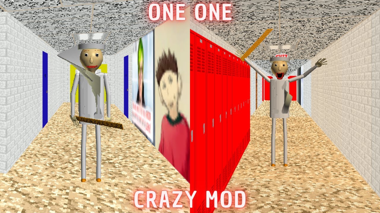 The Evil Version of -3 - One One - Baldi's Basics Mod - YouTube