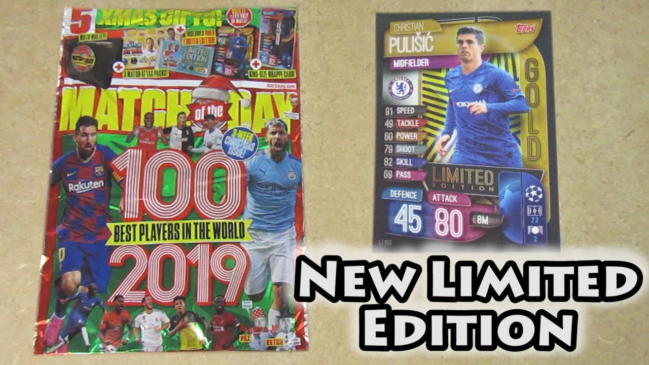 Match Attax 2019/20 Pack Opening | Gold Pulisic Limited Edition | Match ...
