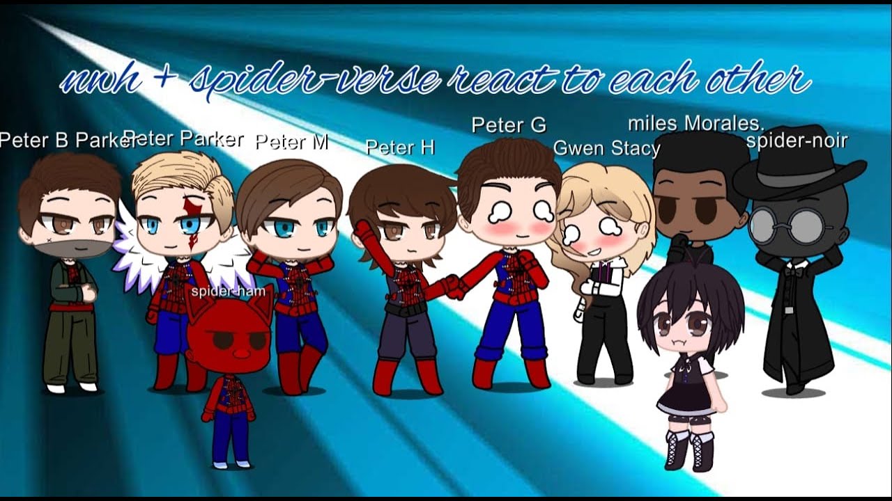 Spider-verse + nwh react to each other | 2x speed | Repost - YouTube
