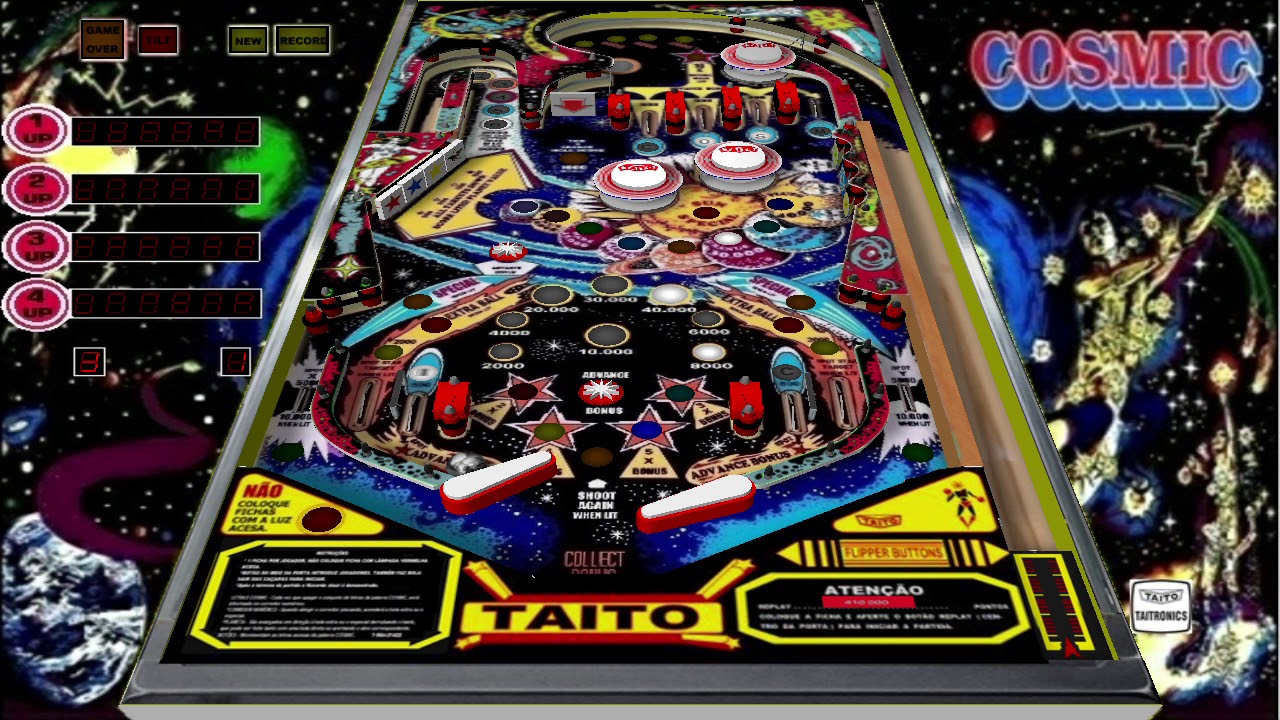 Cosmic Pinball by Taito of Brazil (1980) - YouTube