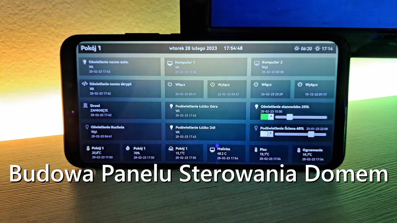 1# Budowa panelu sterowania domem przy użyciu Dashticza - Wstęp - YouTube