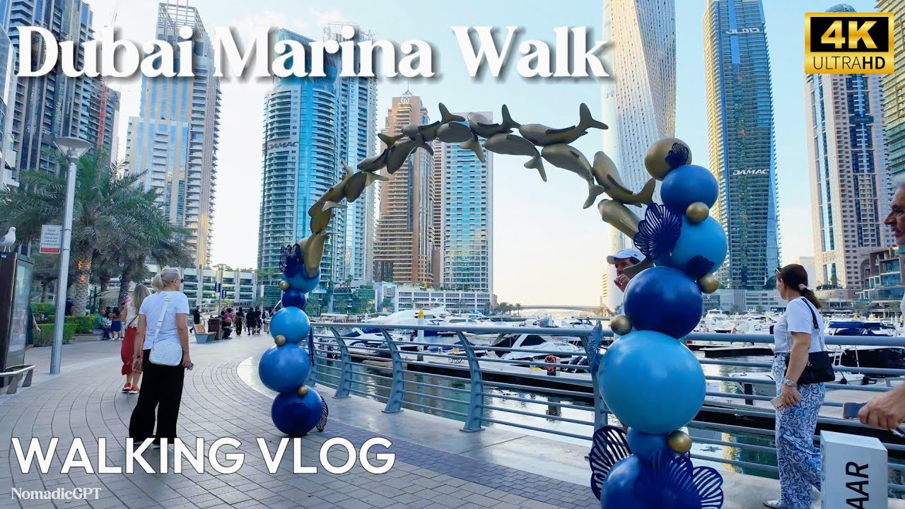 Dubai Marina Walk in Autumn 2024 | Dubai Travel Guide 4K HDR - YouTube