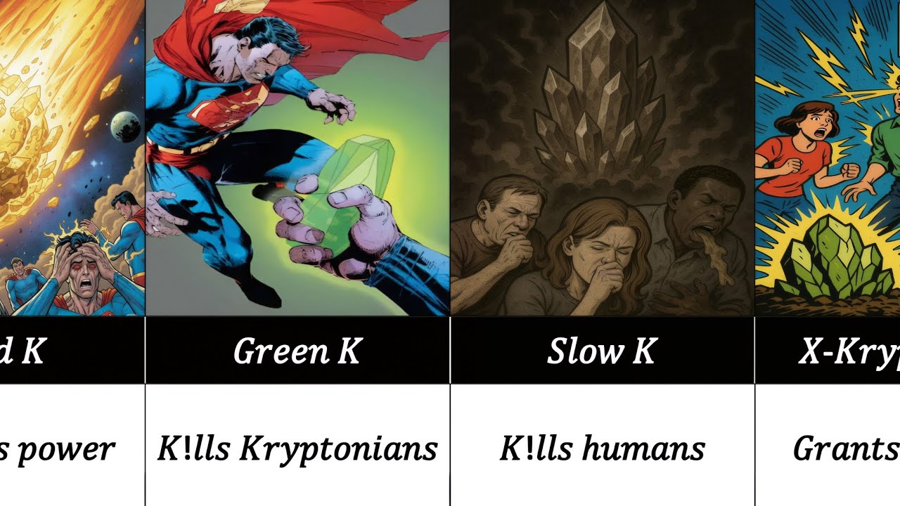 All Kryptonite variants and their effects - YouTube