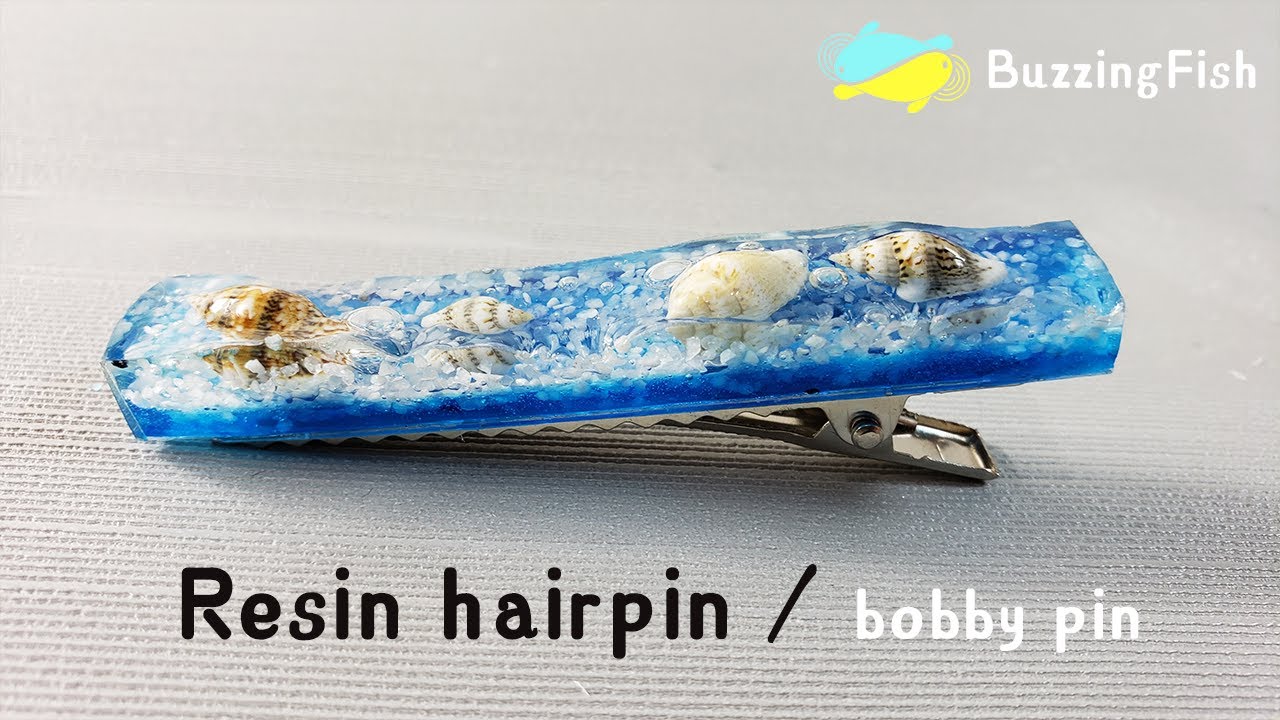 Use resin make a hairpin / bobby pin - YouTube