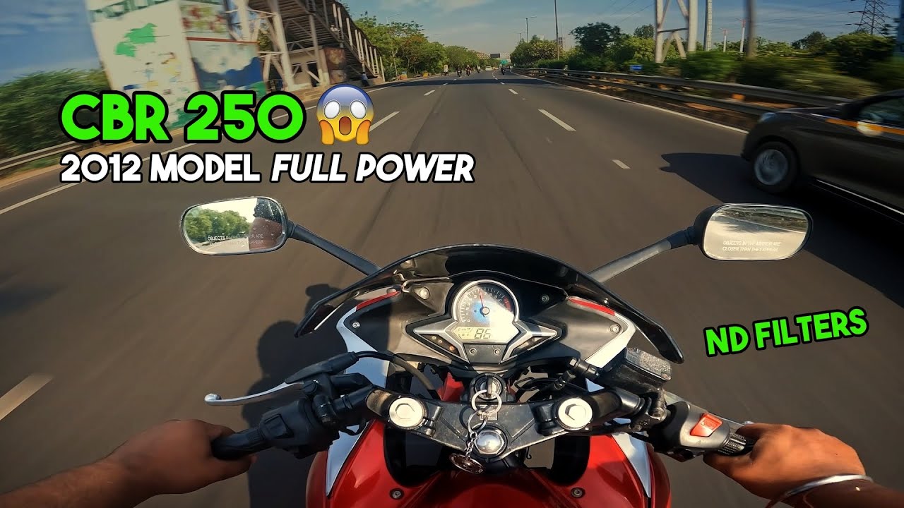 CBR 250 Legendary Machine review with ND FILTERS | Full Power 😱🔥 - YouTube