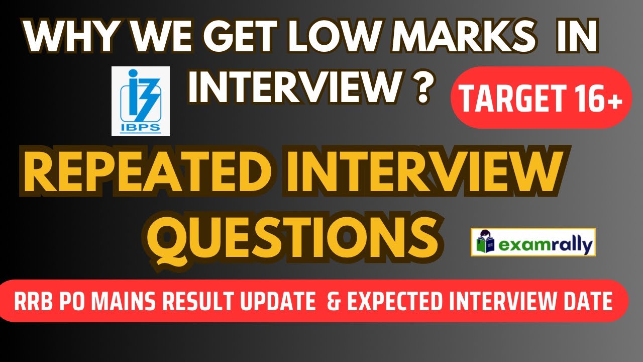 Why we get Low Marks in Interview? || Target 16+ 🔥 || Interview Tips in ...