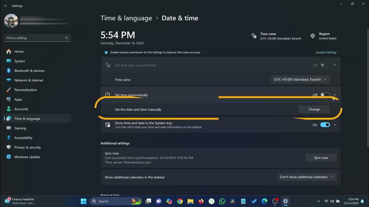 Fix Incorrect Date and Time on Windows 11 - YouTube