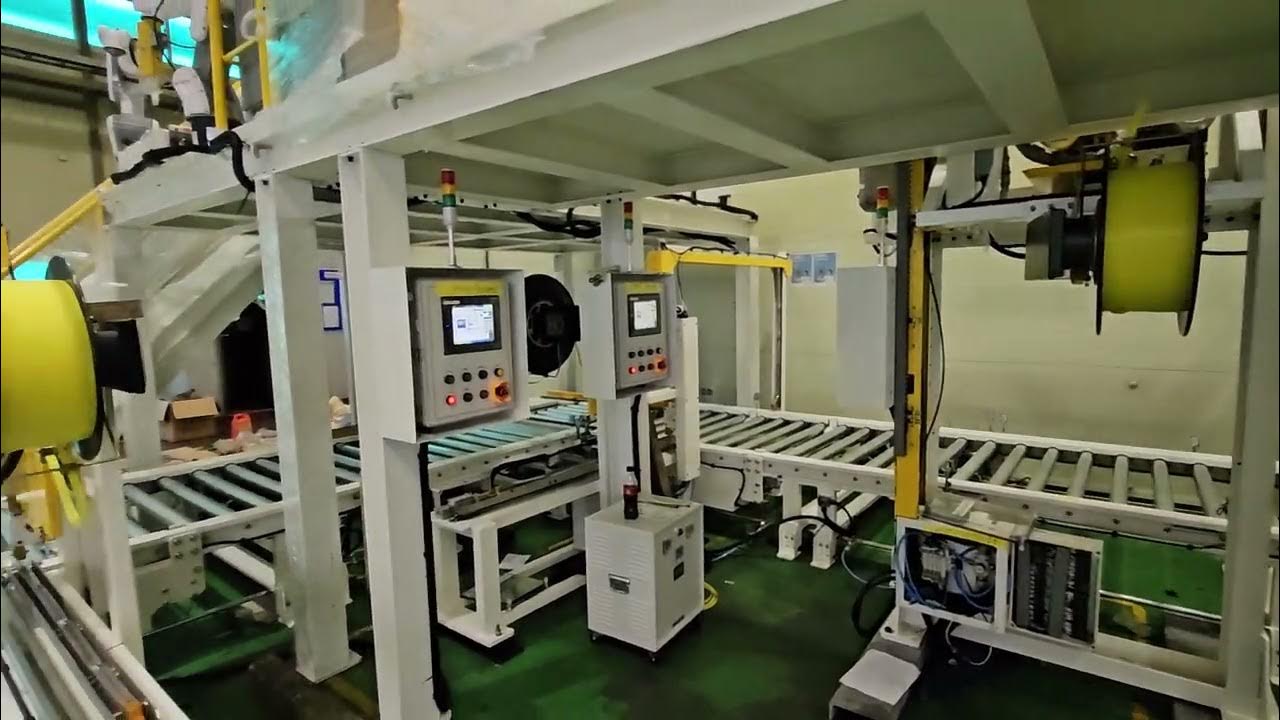 20231111 Drum Auto Banding Auto Wrapping machine - YouTube