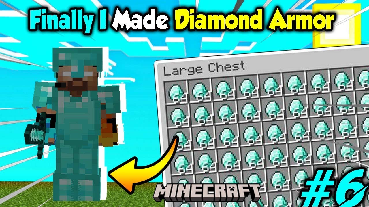 I Made Diamond Armour || Minecraft Gameplay #6 - YouTube
